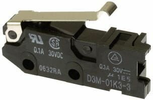 Микропереключатель OMRON D3M-01K3-3 концевой выключатель SNAP ACTION с рычагом, с имитацией ролика