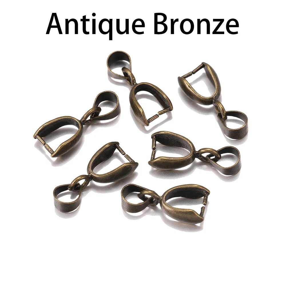 Металлические зажимы для бижутерии St.kunkka 50 шт. 5 x 14mm, Antique Bronze