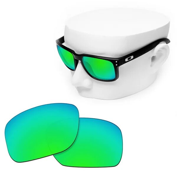 Линзы Oakley Holbrook Mix Green Mirror, белая оправа