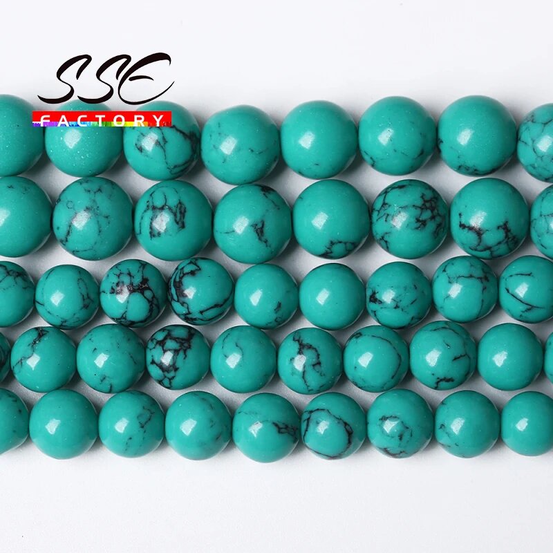 Зеленая бирюза, бусины, Sunshine and Beads, 4-12 мм 4mm 85 to 95pcs