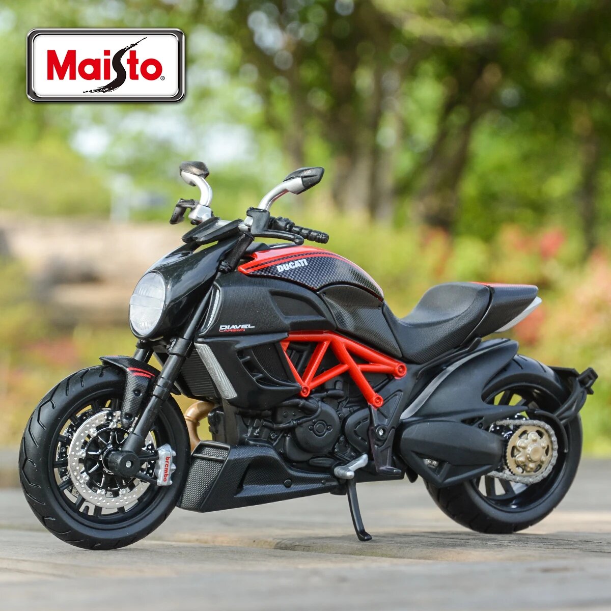Maisto Ducati Diavel Carbon Черный Мотоцикл 1:12