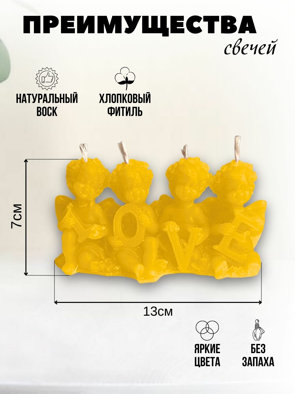 Свеча Ангелочки — фото 1