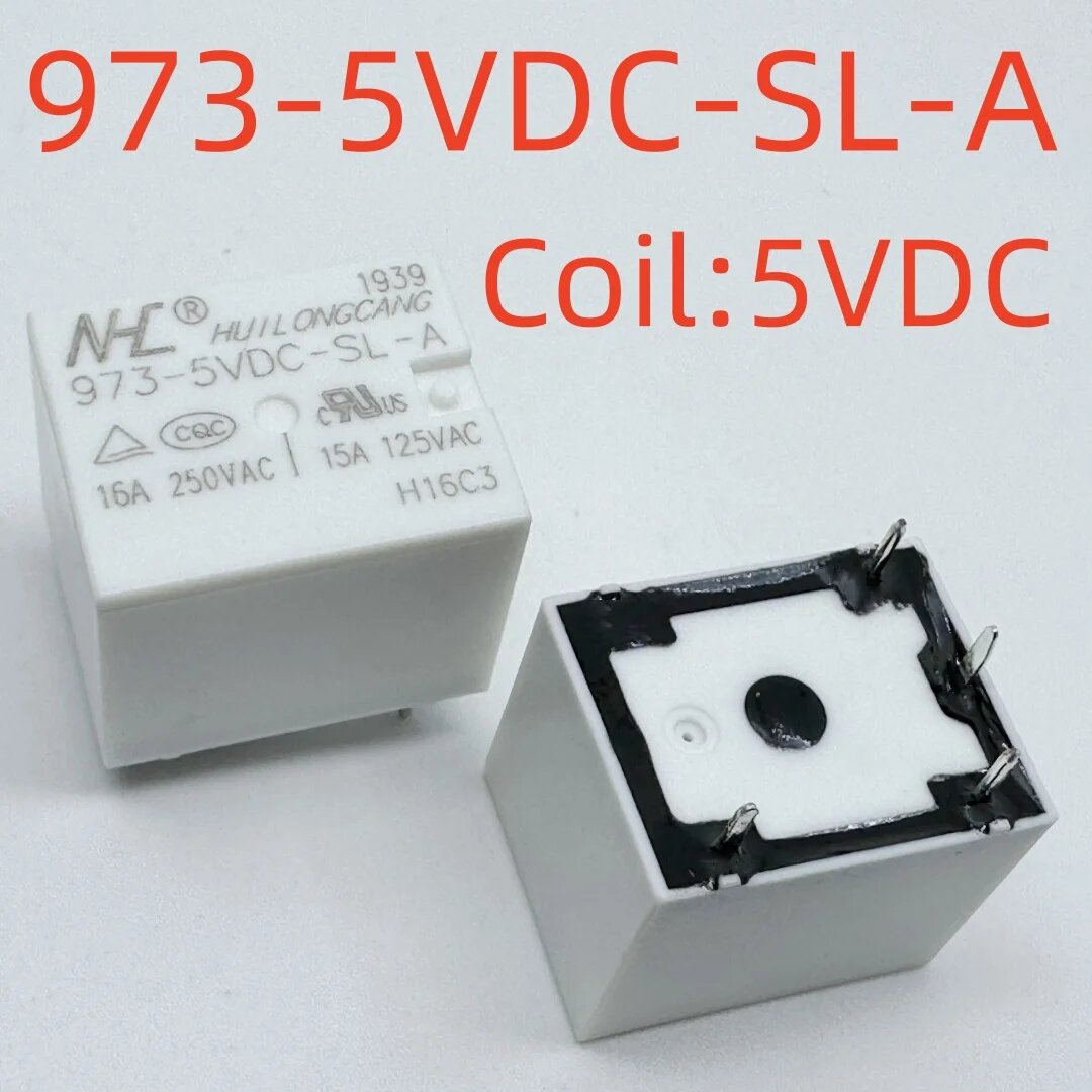 Реле 973-5VDC-SL-A 16A, 5V DC