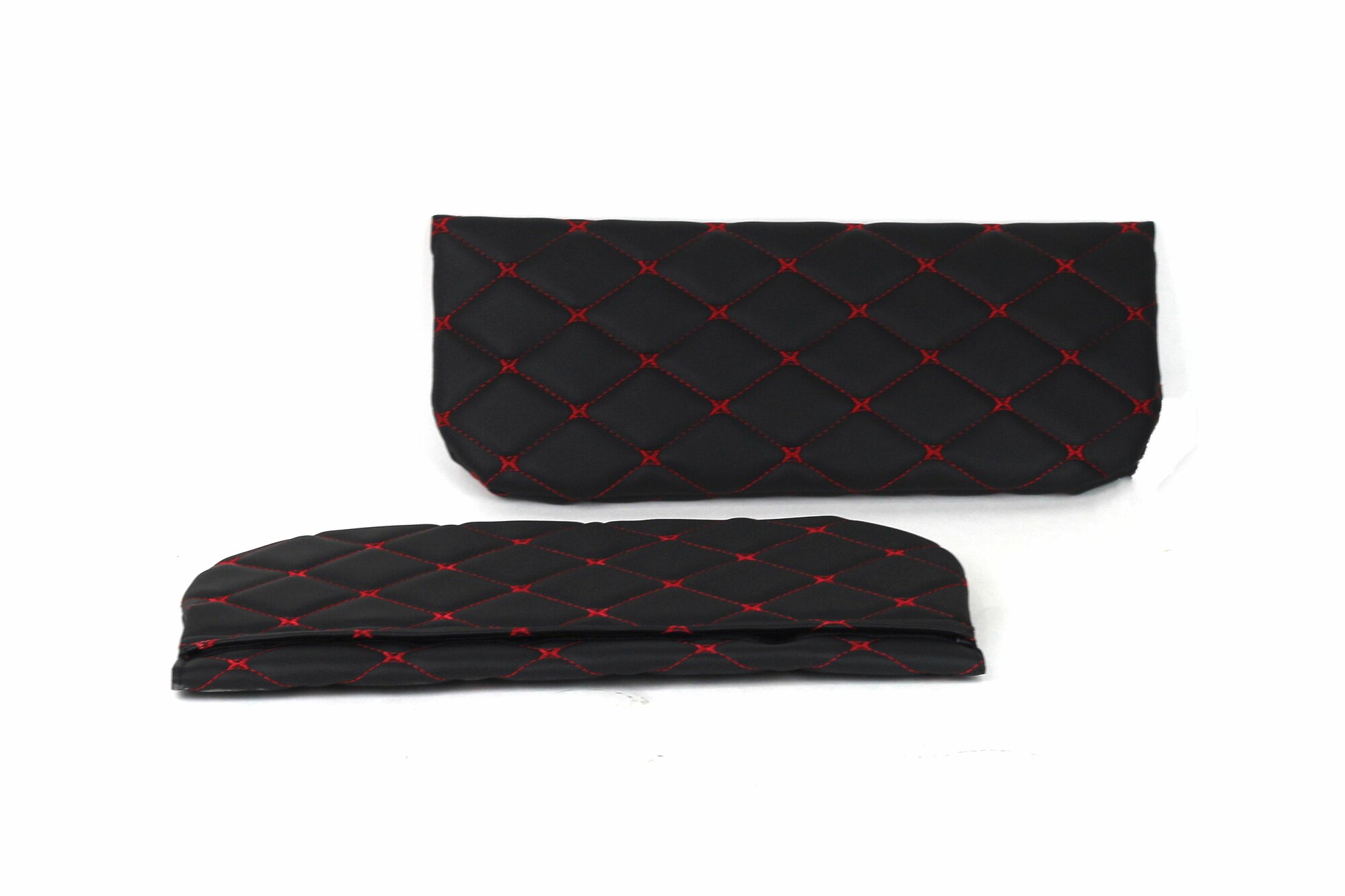 Чехлы на солнцезащитные козырьки УАЗ 469, 452 (красный ромб)