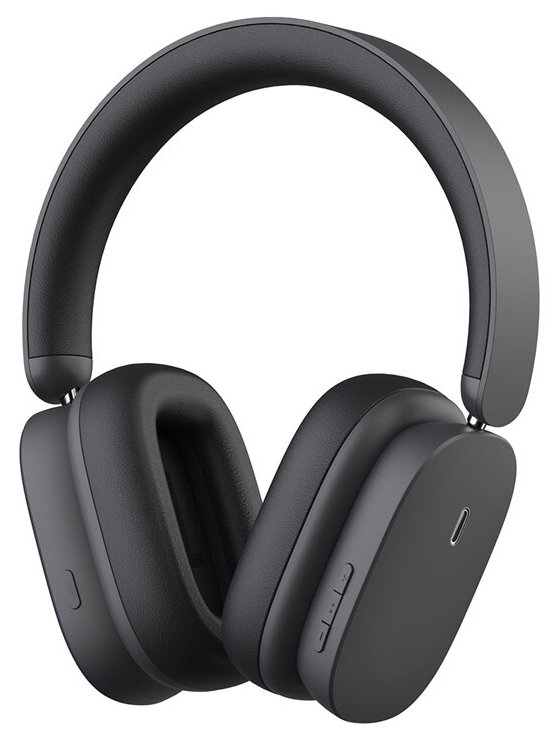 Беспроводные наушники BASEUS Bowie H1, Hybrid ANC, 4 mic ENC, 800 mAh, 70 часов, BT5.2, Черный