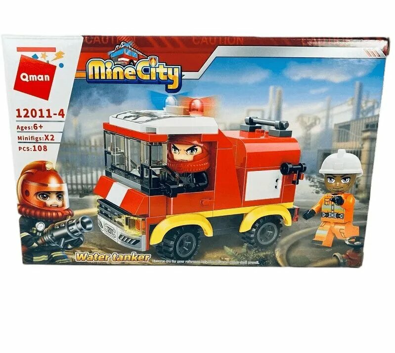 Конструктор Qman Мини набор для пожаротушения 12011-4 6+