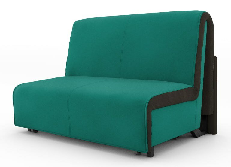 Диван-кровать Elegance 120Я (с ящиком) Velutto (120х110х95, СМ 120х203), велюр, зеленый