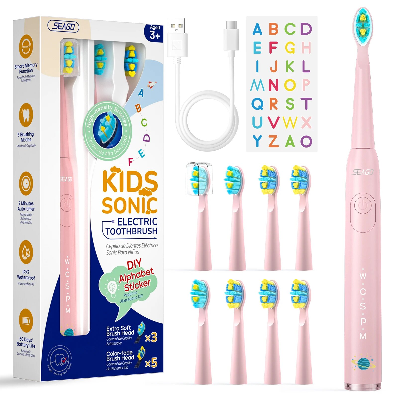 Детская электрическая зубная щетка Philips Sonicare 3 цвета