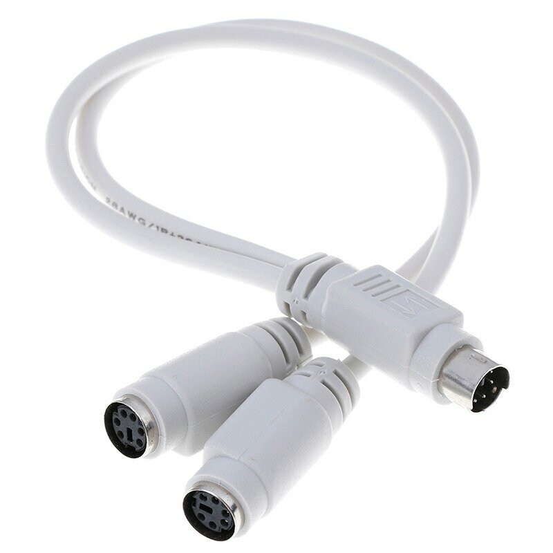 Материнская плата PS2 PS/2 разветвитель адаптер кабель 6Pin Mini Din папа на 2 мама для мыши клавиатура кард-ридер лазер