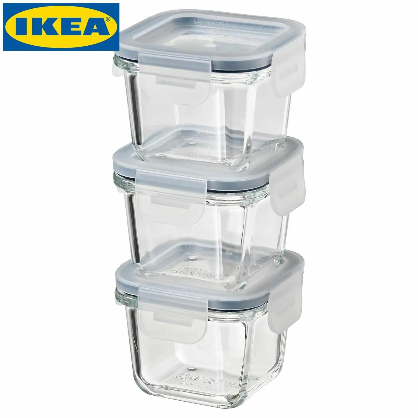 IKEA Контейнер пищевой, 3 шт