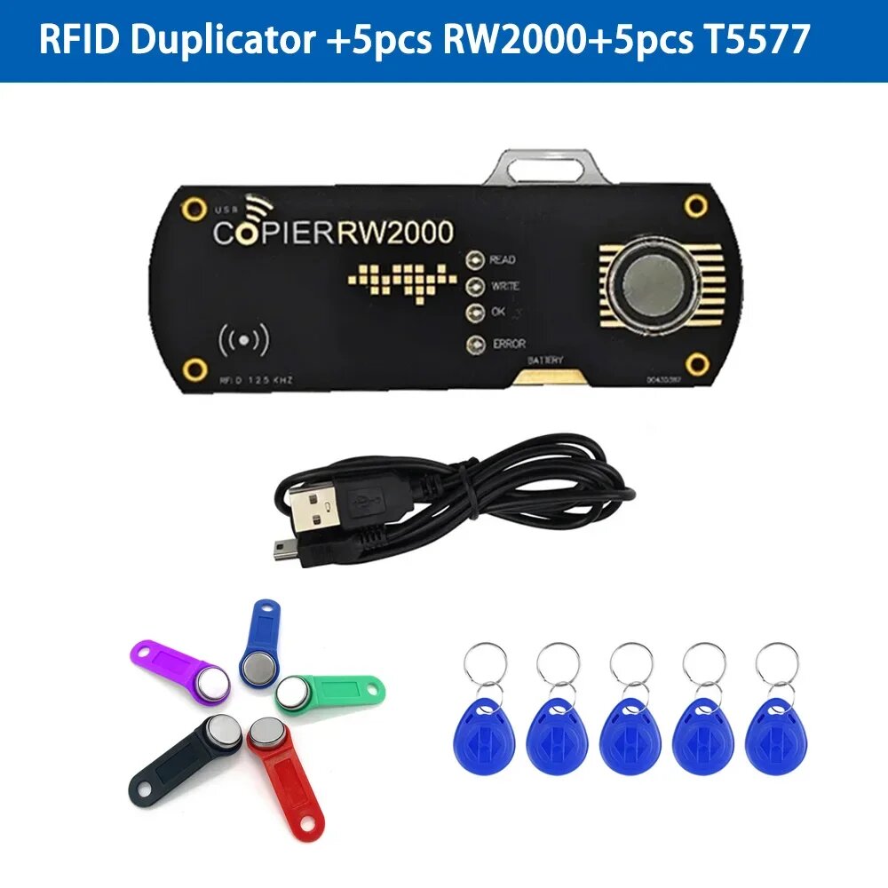 RFID-копировальный аппарат TM Pro Black TM 5 T5577 5 RW2000