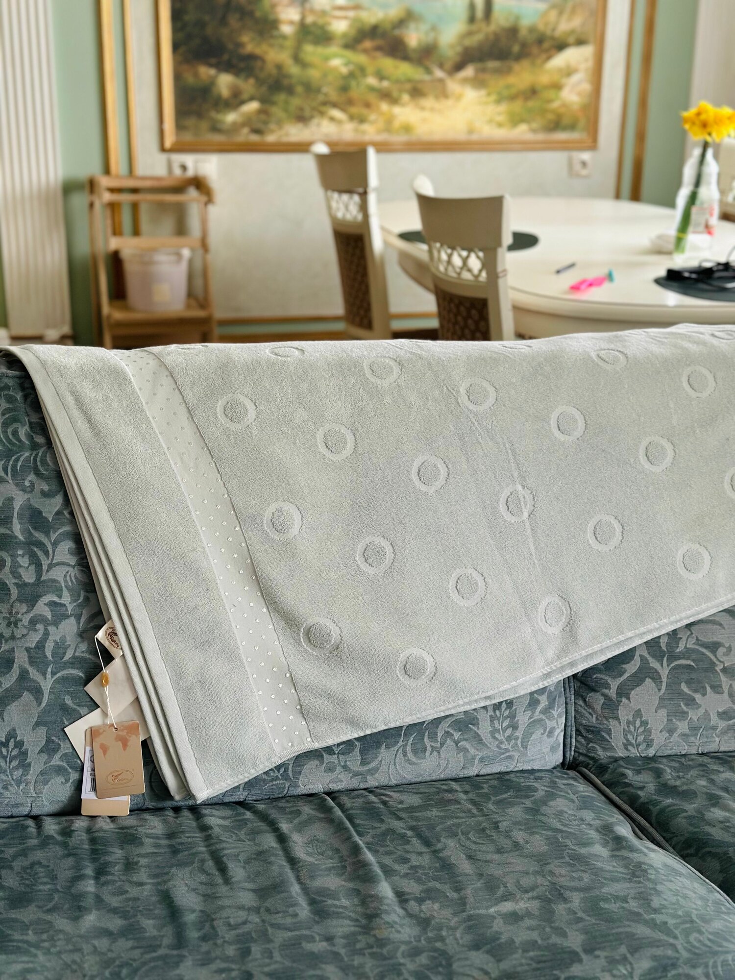 Махровая простынь для укрывания, Koloco, хлопок 100%