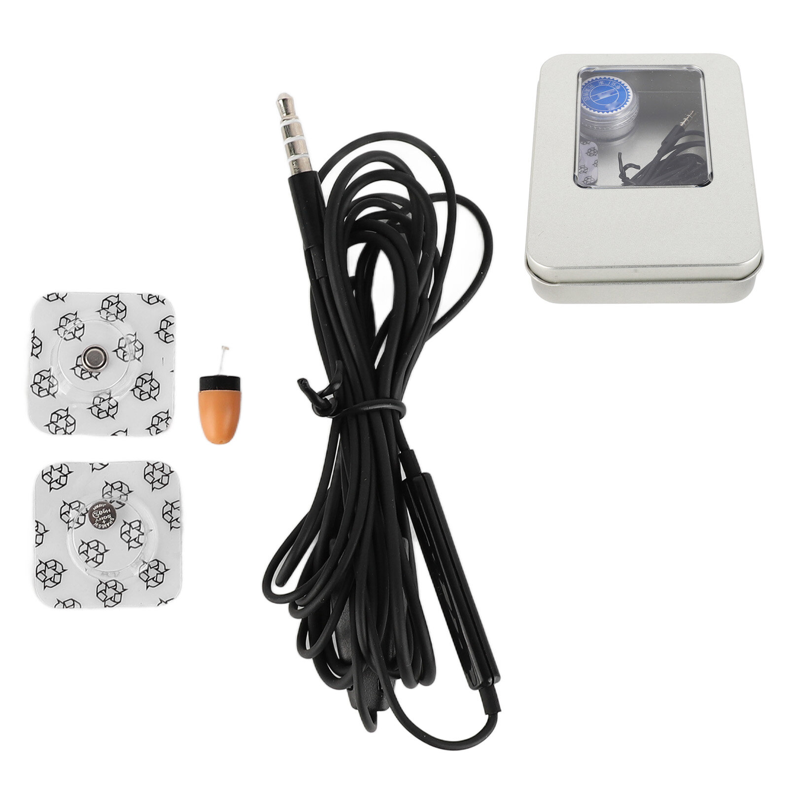 Беспроводные мини-наушники, легкие, с чистым звуком 110 дБ, черные, со скрытым креплением для наушников, гарнитура для мобильного телефона.