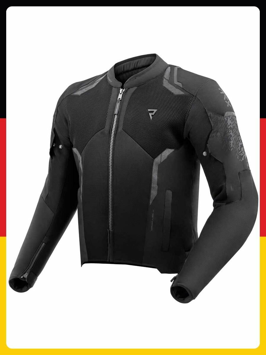 Мотокуртка Rebelhorn, Черный, 5XL