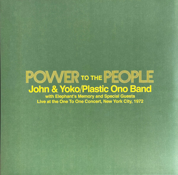 Lennon John & Ono Yoko "Виниловая пластинка Lennon John & Ono Yoko Power To The People (Live At The One-To-One Concert, New York City, 1972)"