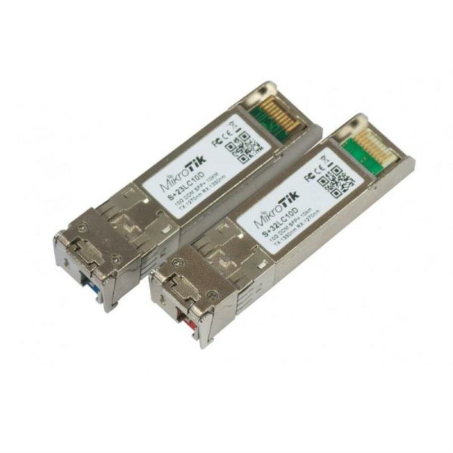 S+2332LC10D Комплект двунаправленных SFP+ (10G) трансиверов Mikrotik
