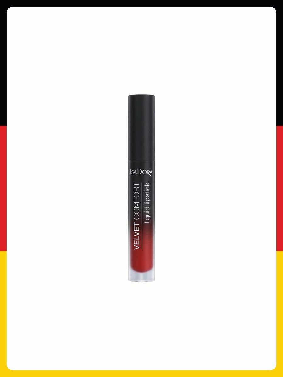 Губная помада Isadora Velvet Comfort Liquid Lipstick 66 Ravish Red 4 ml