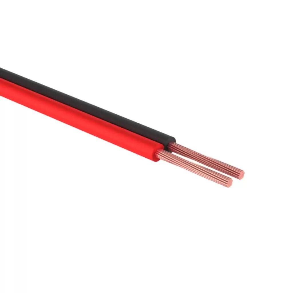 Провод акустический, 2х0.5 мм², 20 м, красно-черный, Rexant, 01-6103-3-20