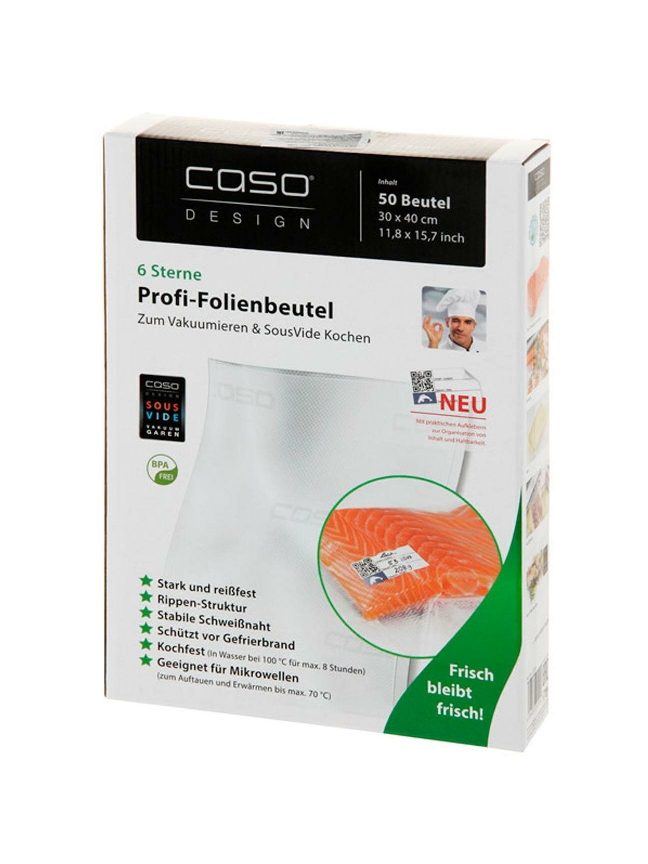 Пакет для вакуумного упаковщика Caso 30x40 см, 50 шт. (1220)