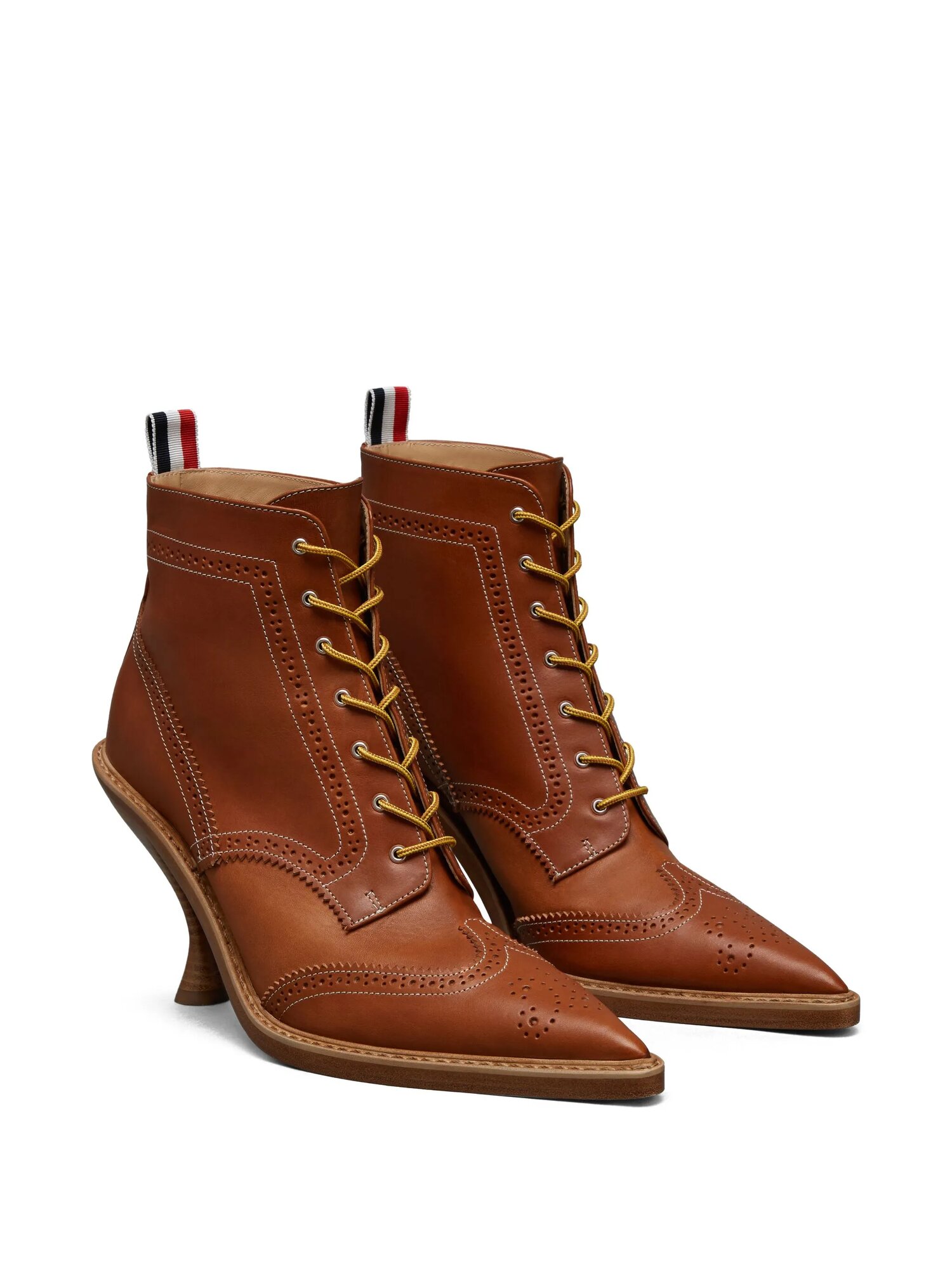 Ботинки THOM BROWNE Wingtip 90, размер 40, brown — фото 1