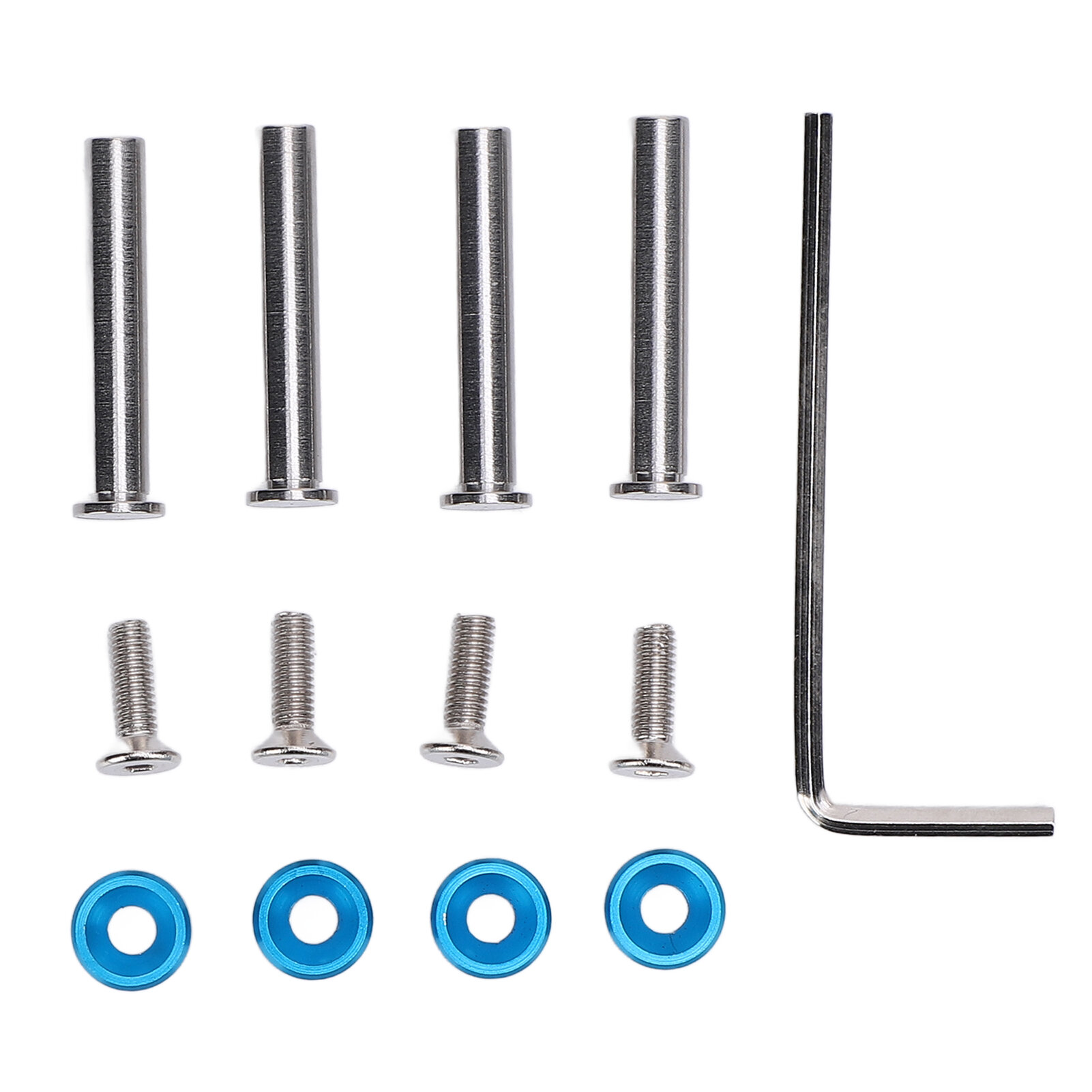 Винты вентилятора 4 шт. анодированные синие для корпуса ПК водяного охлаждения