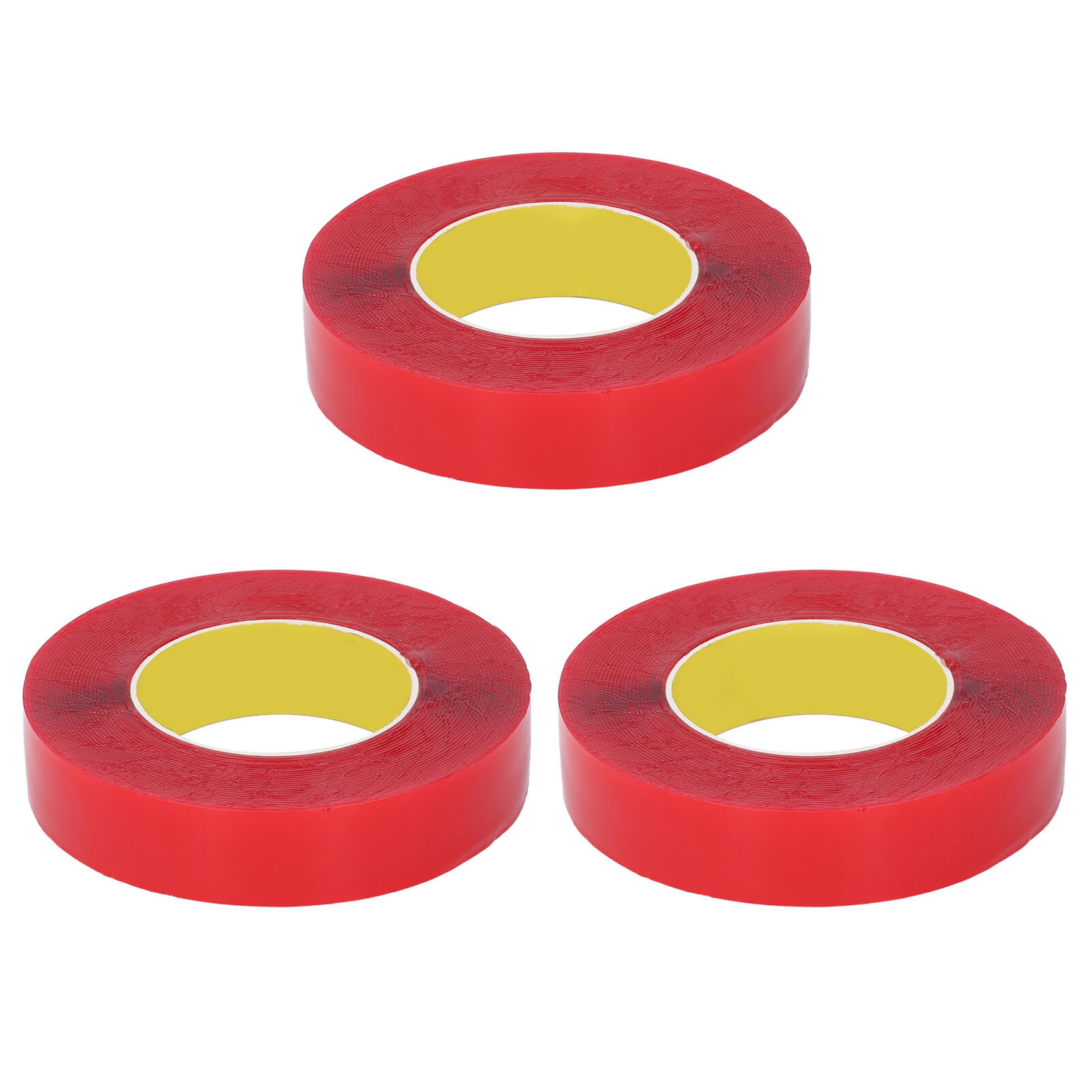 3 рулона акриловой двусторонней клейкой ленты, 2 слоя, прозрачная, прочная, легко снимается для настенного крепления фоторамок.