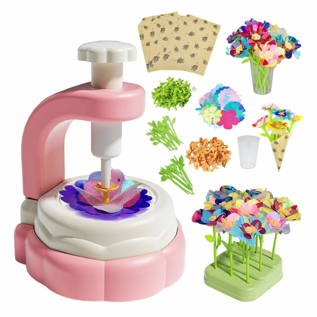 Набор для прессования цветов, безопасный пластик, развивающая игрушка для девочек