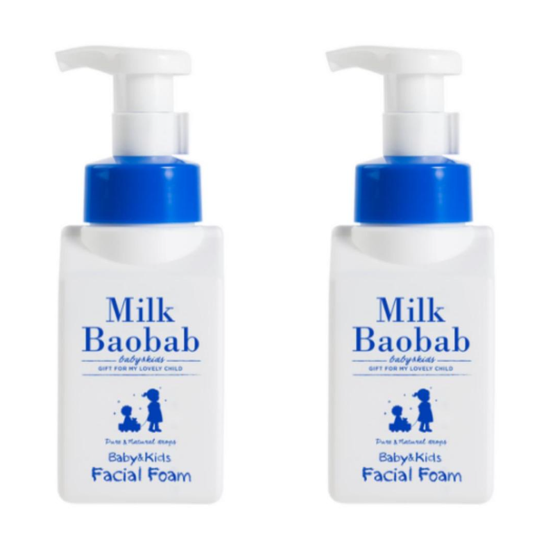 Пенка MILK BAOBAB Baby&Kids детская для умывания Milk Baobab Baby&Kids Facial Foam, 300 ml, 2 штуки