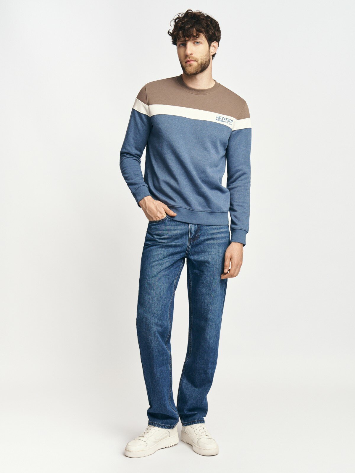 Джинсы трубы 