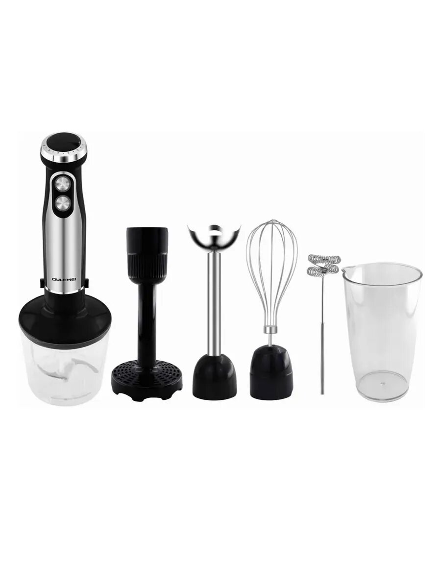 Погружной блендер 6 в 1 OULEMEI "OLM-JBBX008", 1200Вт, металлический корпус