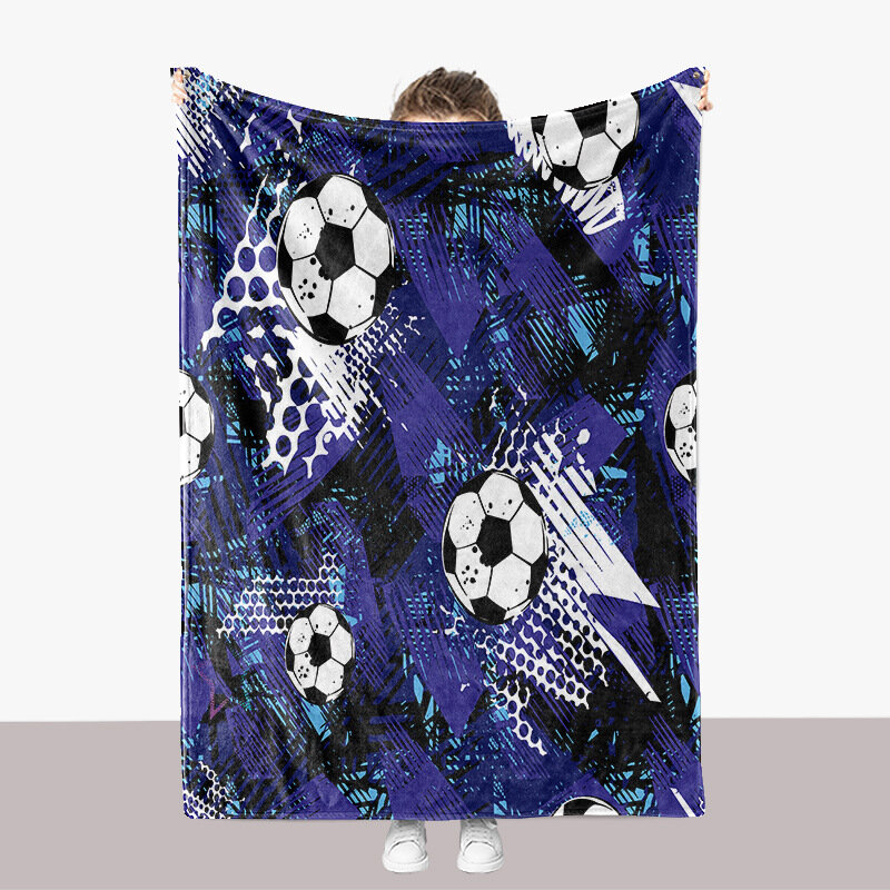 Плед флисовый детский с принтом мягкий и тёплый