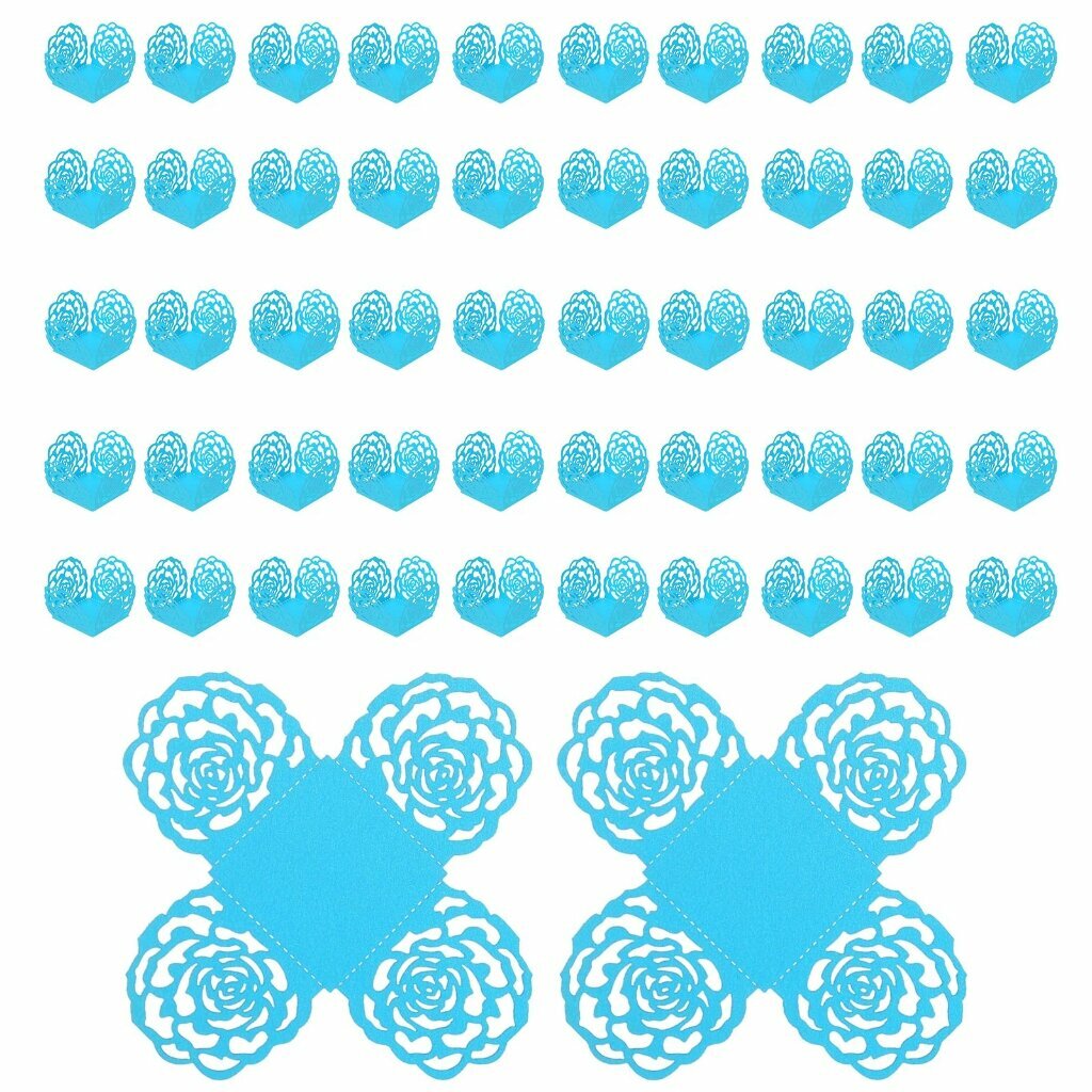 50шт Бумажные Шоколадные Обертки Чашки Вкладыш Для Торта Чашка Свадебные Конфеты Коробка Шоколада Для Свадебных Приемов Свадебные Души