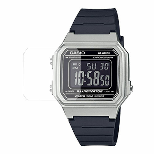 Скрин Мобайл защитный экран для часов Casio W-217HM-7BVEF из гидрогелевая плёнка прозрачная