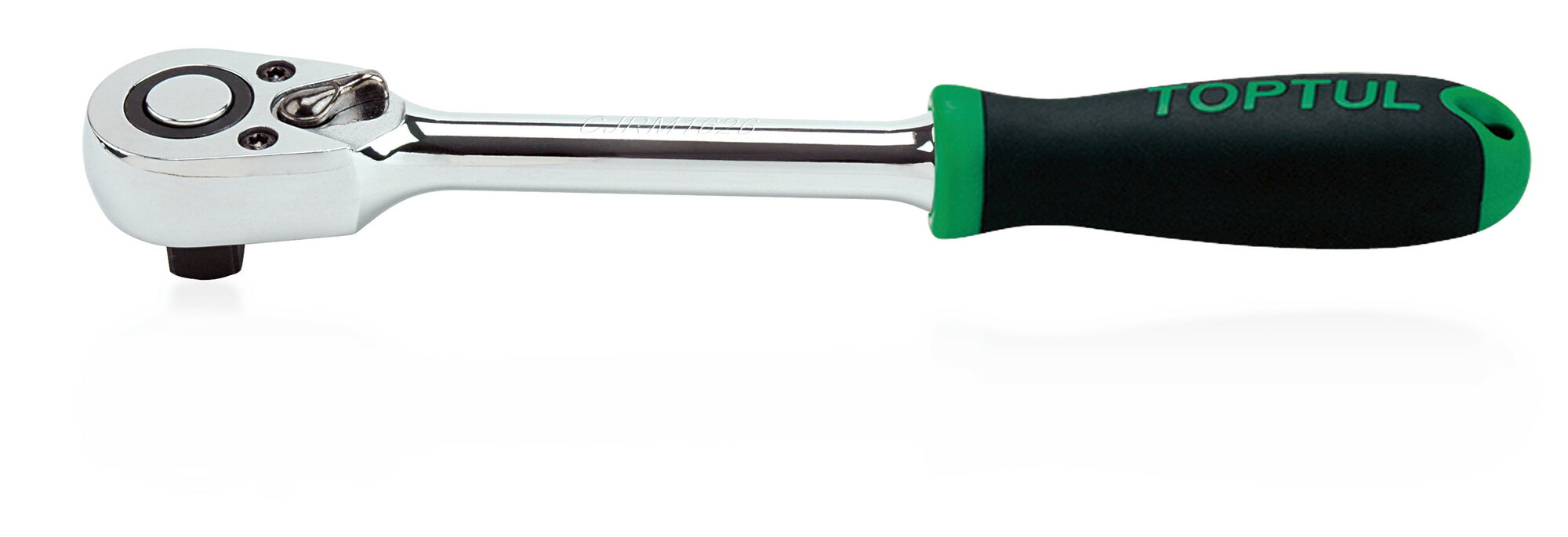 Трещотка топтул CJRM1626, 1/2", 72 зубца, сталь, длина 262 мм