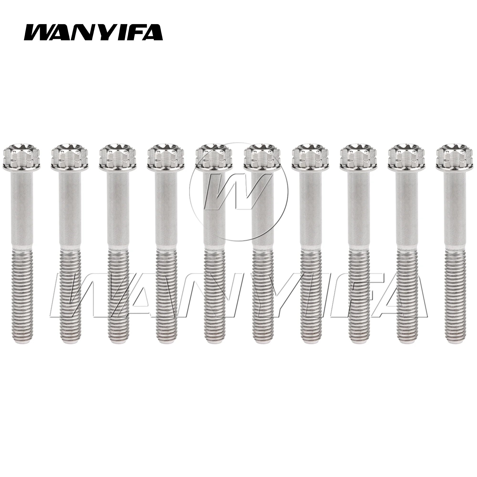 Титановые болты Wanyifa M4/M5x6 10-90 мм Torx T25 Titanium, M5x15mm