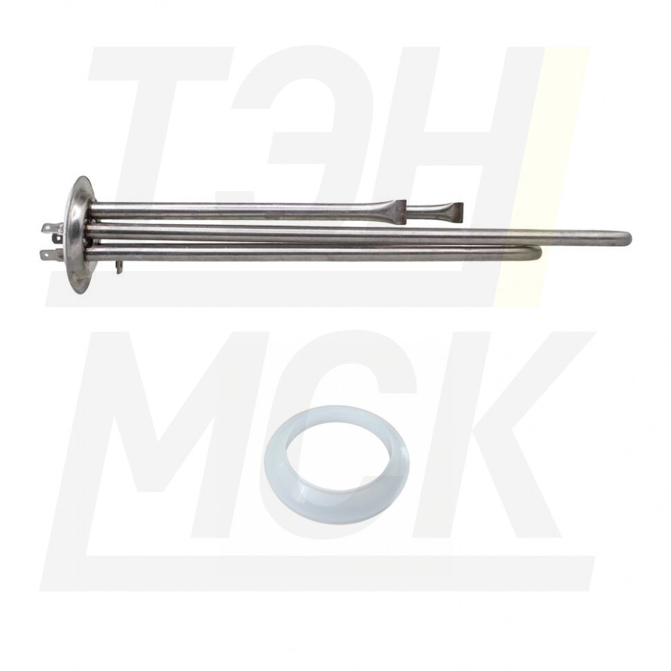 Комплект ТЭН 2000Вт (700Вт/1300Вт) RF для водонагревателя Thermex RZL, IS, IR, Garanterm, Electrolux EWH, под анод М4, нерж.+ низкая прокладка 20042K