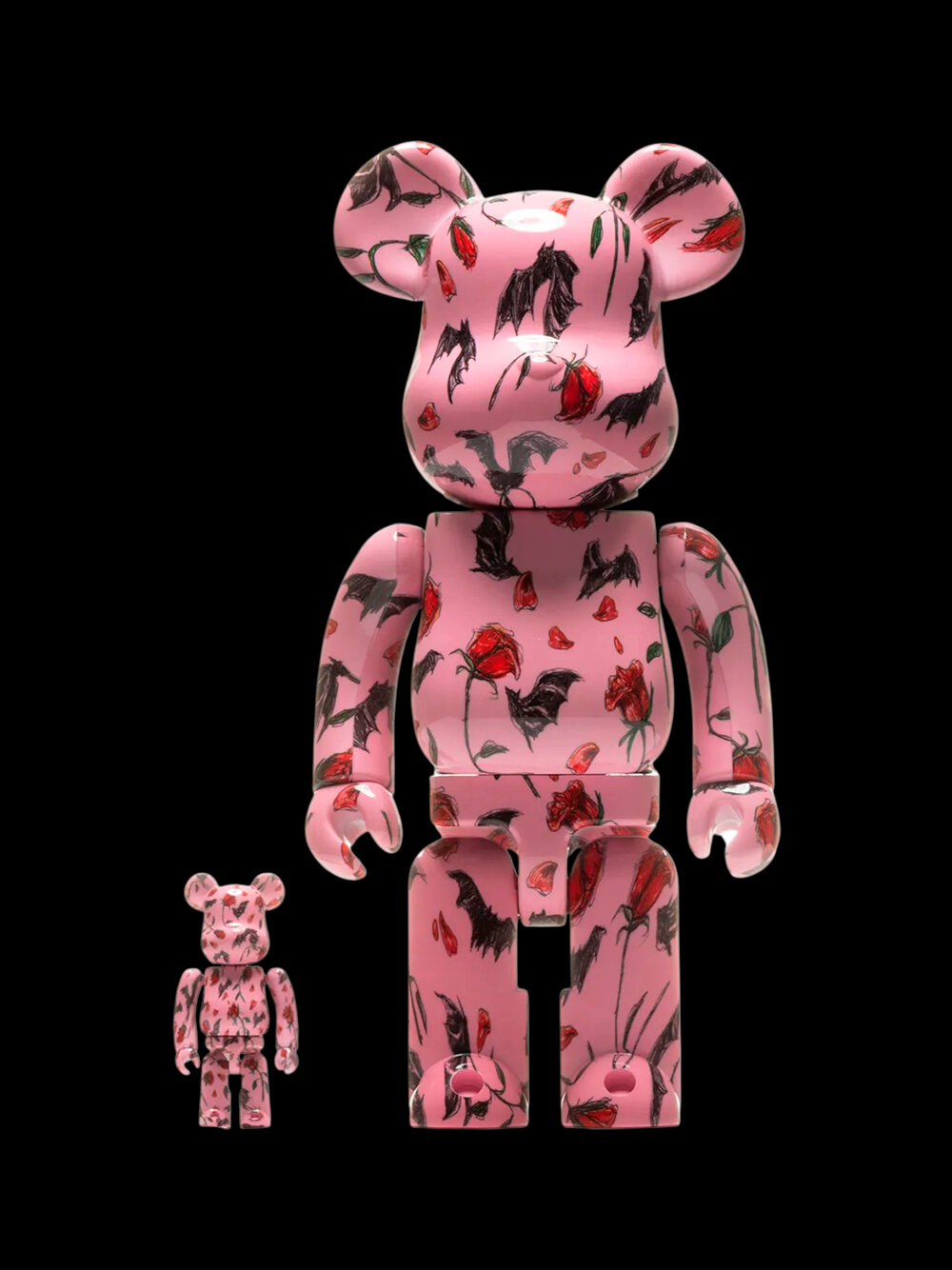 Коллекционная оригинальная фигура Bearbrick KIDILL x ERI WAKIYAMA 400% 100% / 28 см высота / ABS пластик / Medicom Toy