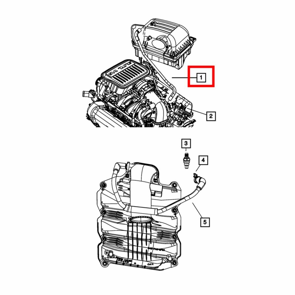 Шланг воздушной коробки для Dodge Liberty 2009-2011