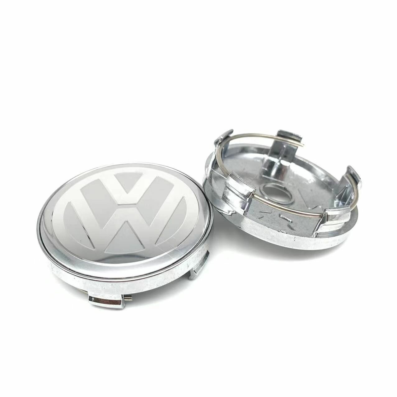 Колпачок на ступицу литого диска на автомобили Volkswagen, размер 60/56/10мм, комплект 4 штуки.