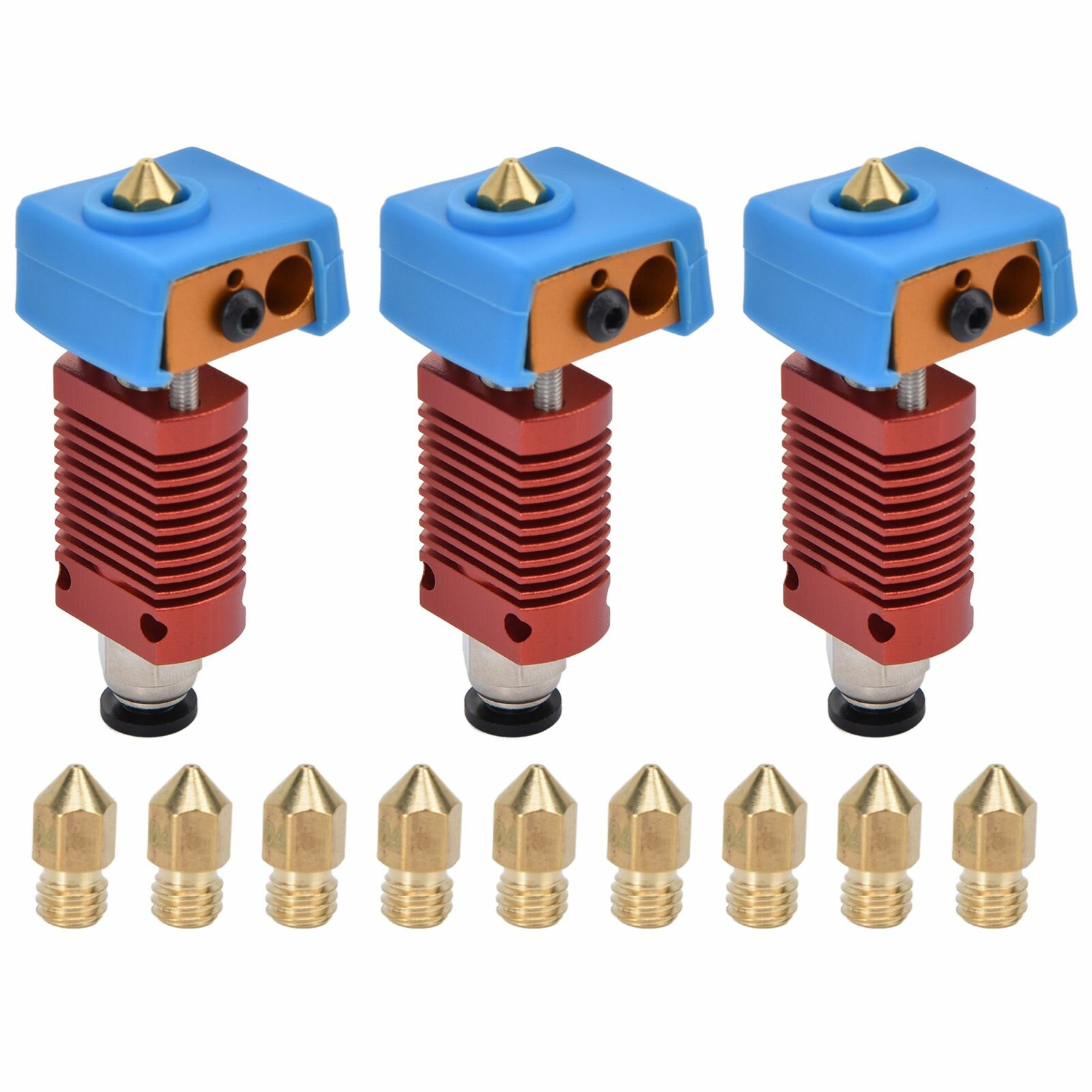 Комплект экструдера Hotend из алюминиевого сплава, латунные детали 3D-принтера с соплами для Ender 3 Pro