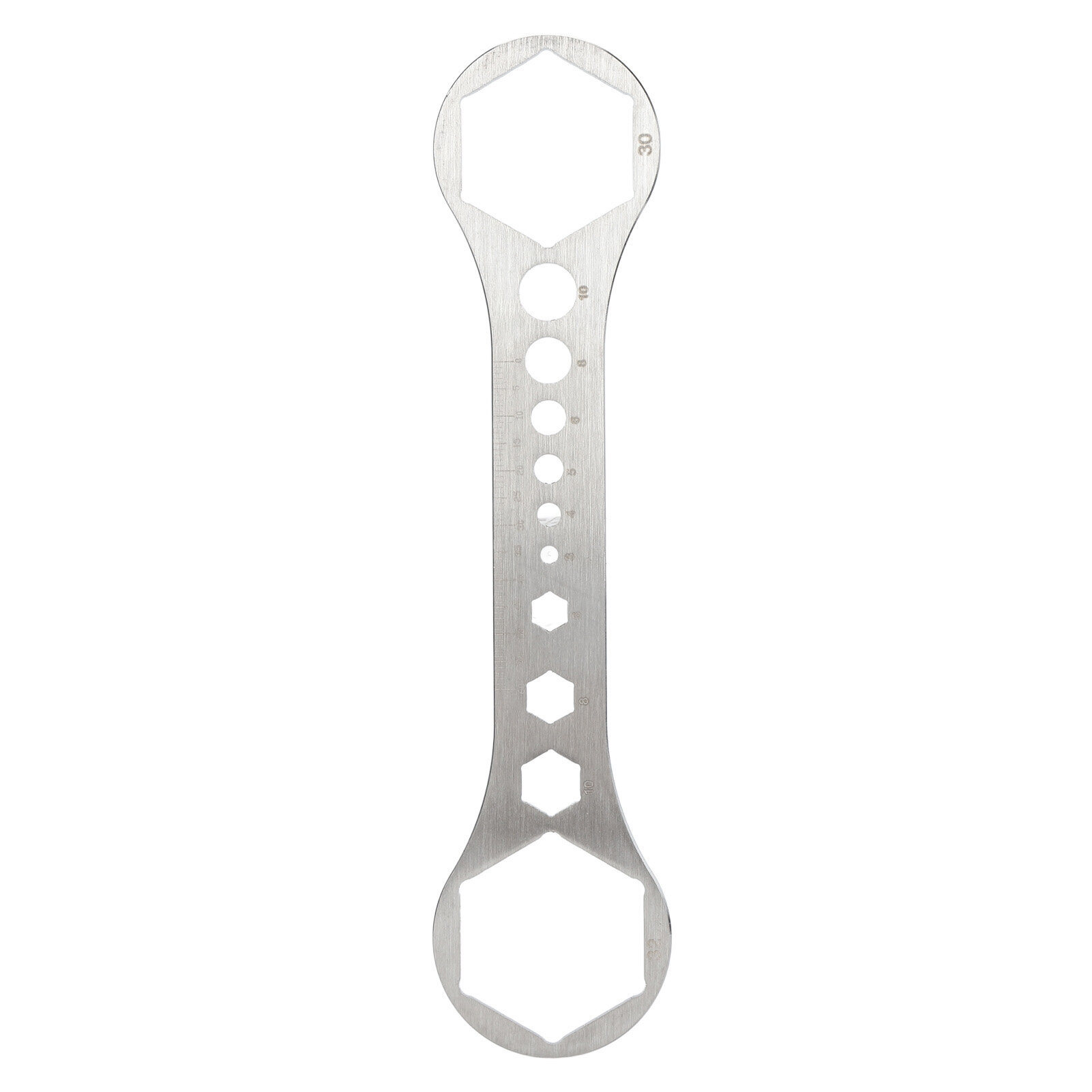 Bike Front Fork Wrench Stainless Steel Bicycle Pneumatic Cover Removal Tool for Mountain 30 32mm / 1.18 1.26in