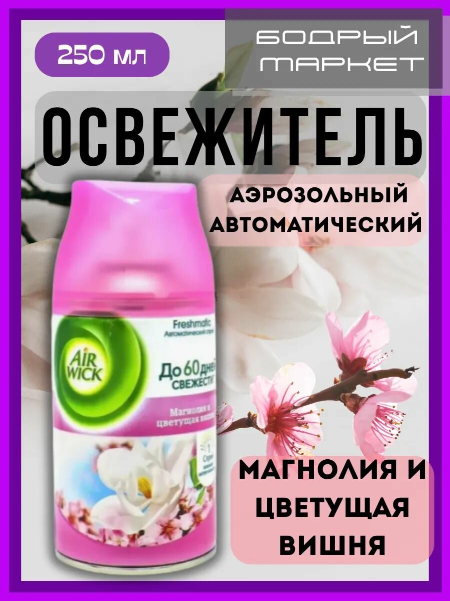 Cменный баллон Air Wick магнолия/вишня 250мл