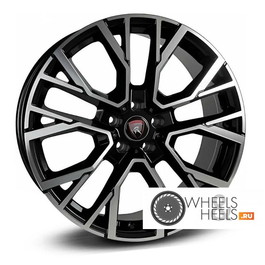 Yamato Samurai Masanori 21x9.5 5x112 et37 dia66.6 Черный с полированной лицевой поверхностью