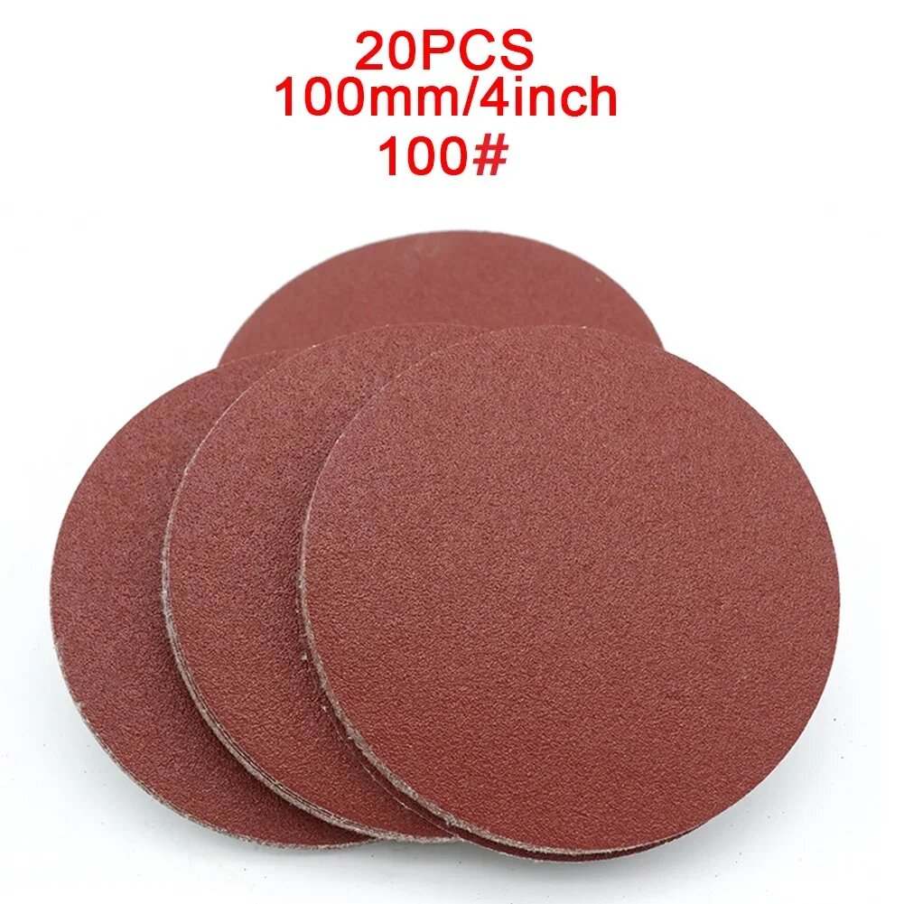 Шлифовальная бумага 100 grit, 4 дюйма, 20 шт