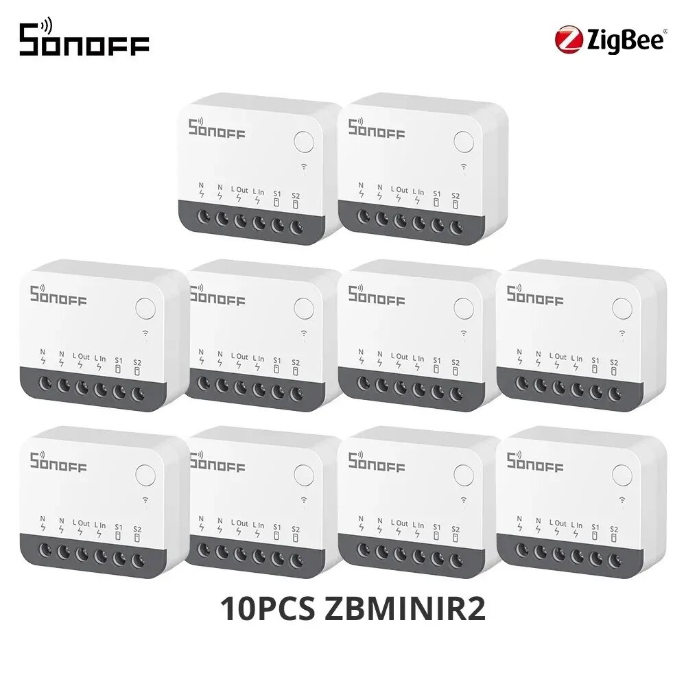 10PCS SONOFF ZBMINIR2 Zigbee Умный выключатель