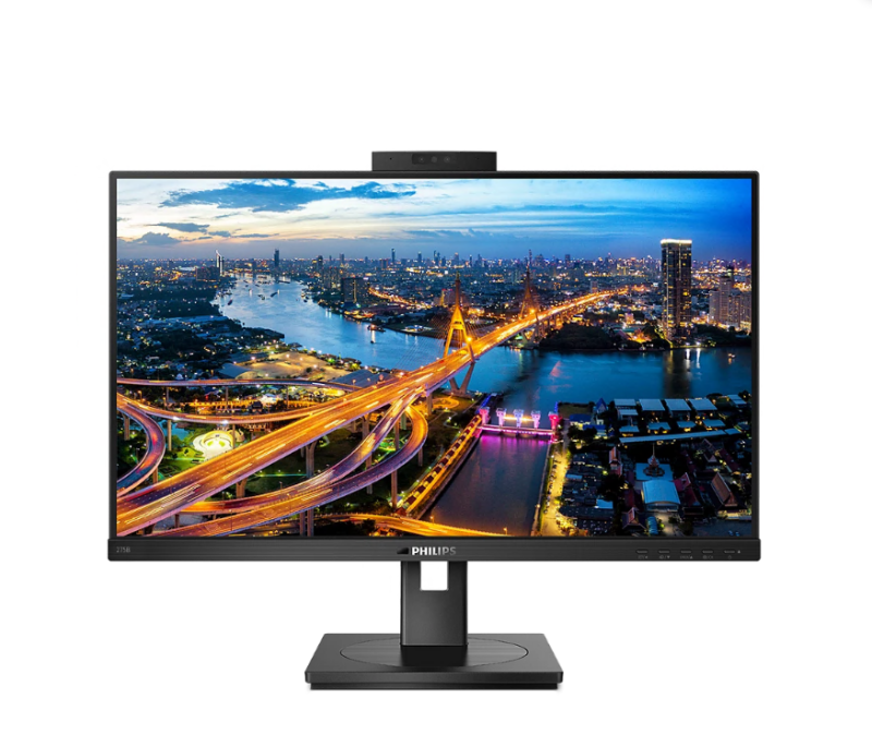 Монитор Philips 27" 275B1H/01, 16:9, IPS, QHD, 4ms, 350cd, 75Hz, DVI, HDMI, DP, USB, CAM, SPK, HAS