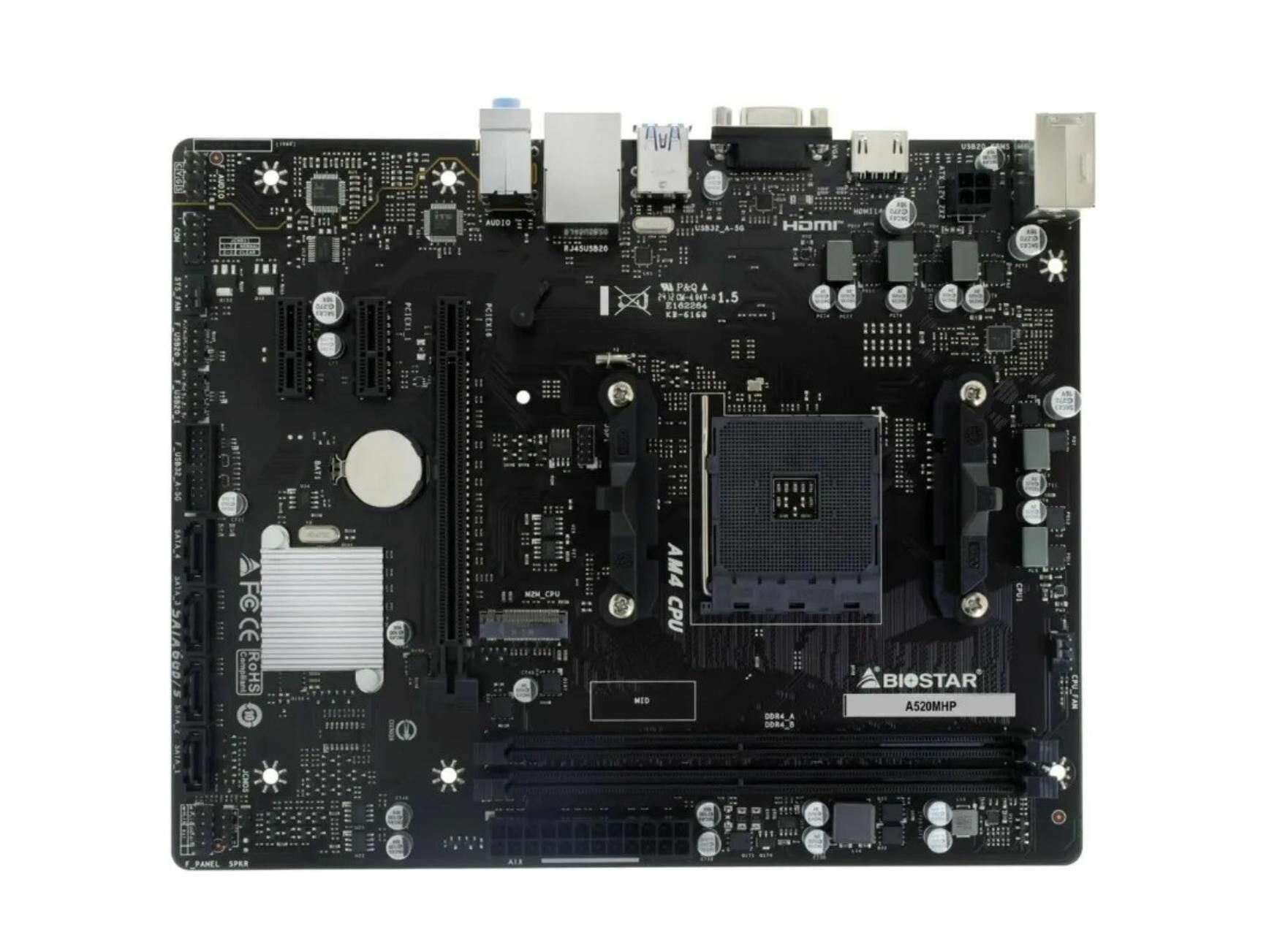 Материнская плата Biostar A520MHP Soc-AM4