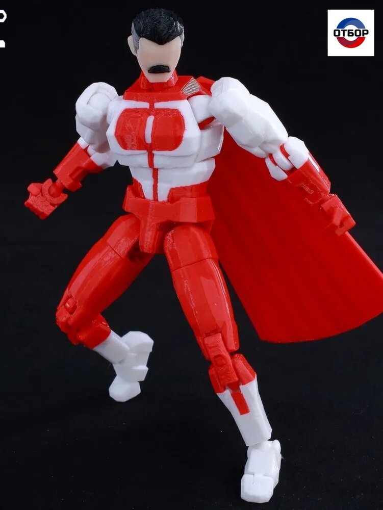 Фигурка Омни-Мен из Неуязвимого( Invincible Omni-Man), 3D-печатная подвижная модель, подарок анимешнику и коллекционеру