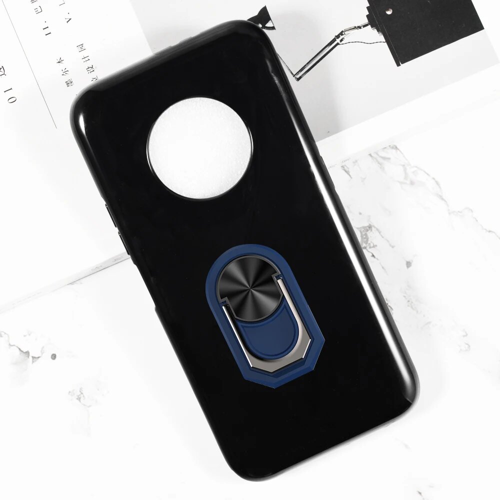 Силиконовый защитный чехол для телефона Gigaset GX6, мягкий чехол из ТПУ с рисунком пудинга для Gigaset GX6 Pro 6,6 дюйма Темно-синий, Black Blue Ring, For Gigaset GX6