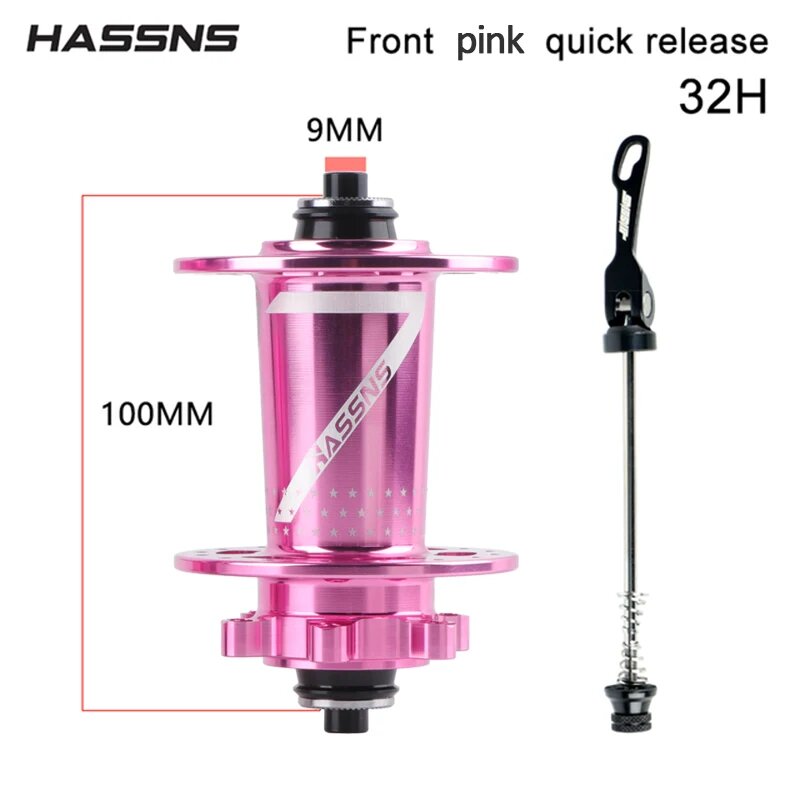 HASSNS PRO7 задняя втулка 32/24 отверстия черная Розовый, PRO7 Pink Front